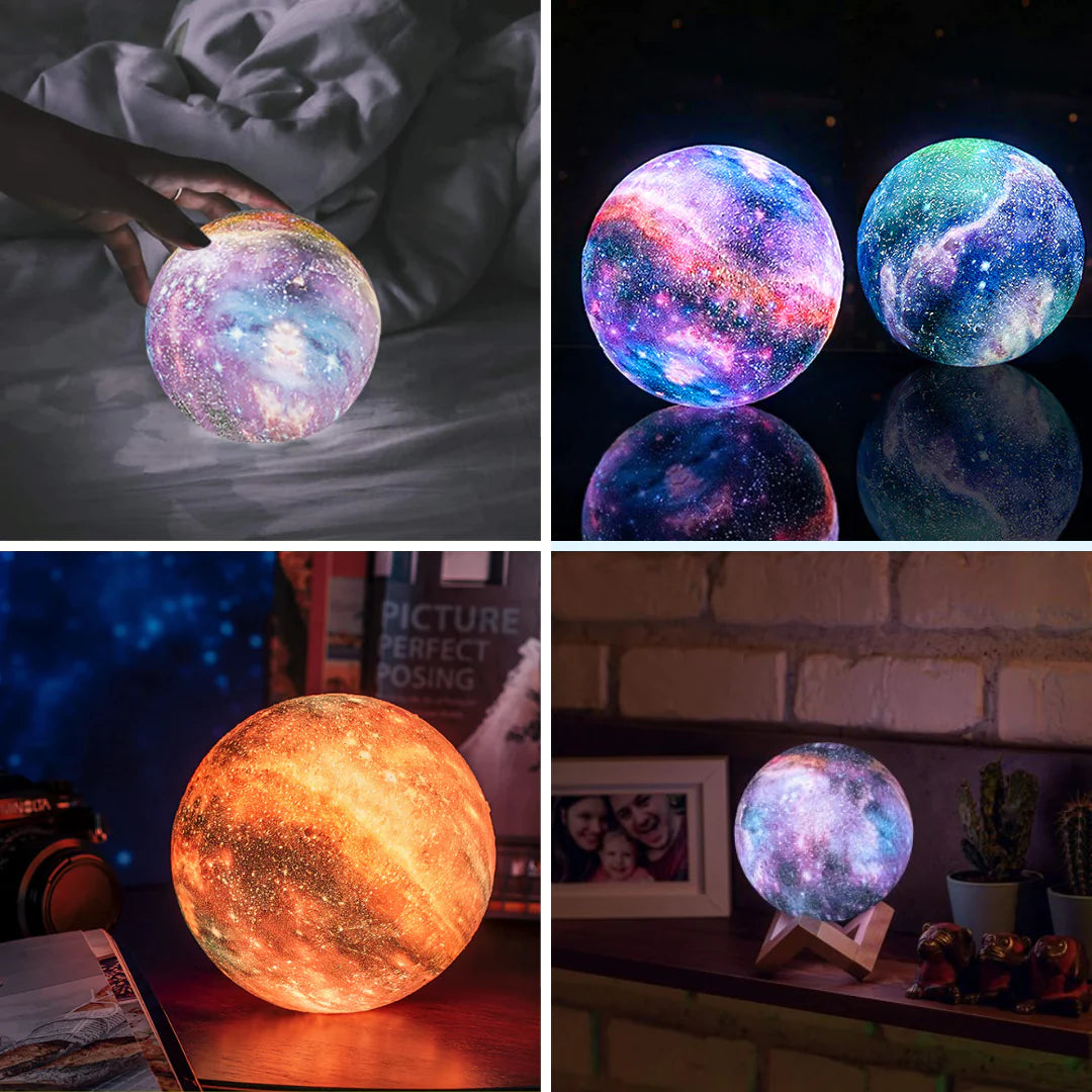 Galaxy Moon Lamp – House-Charm